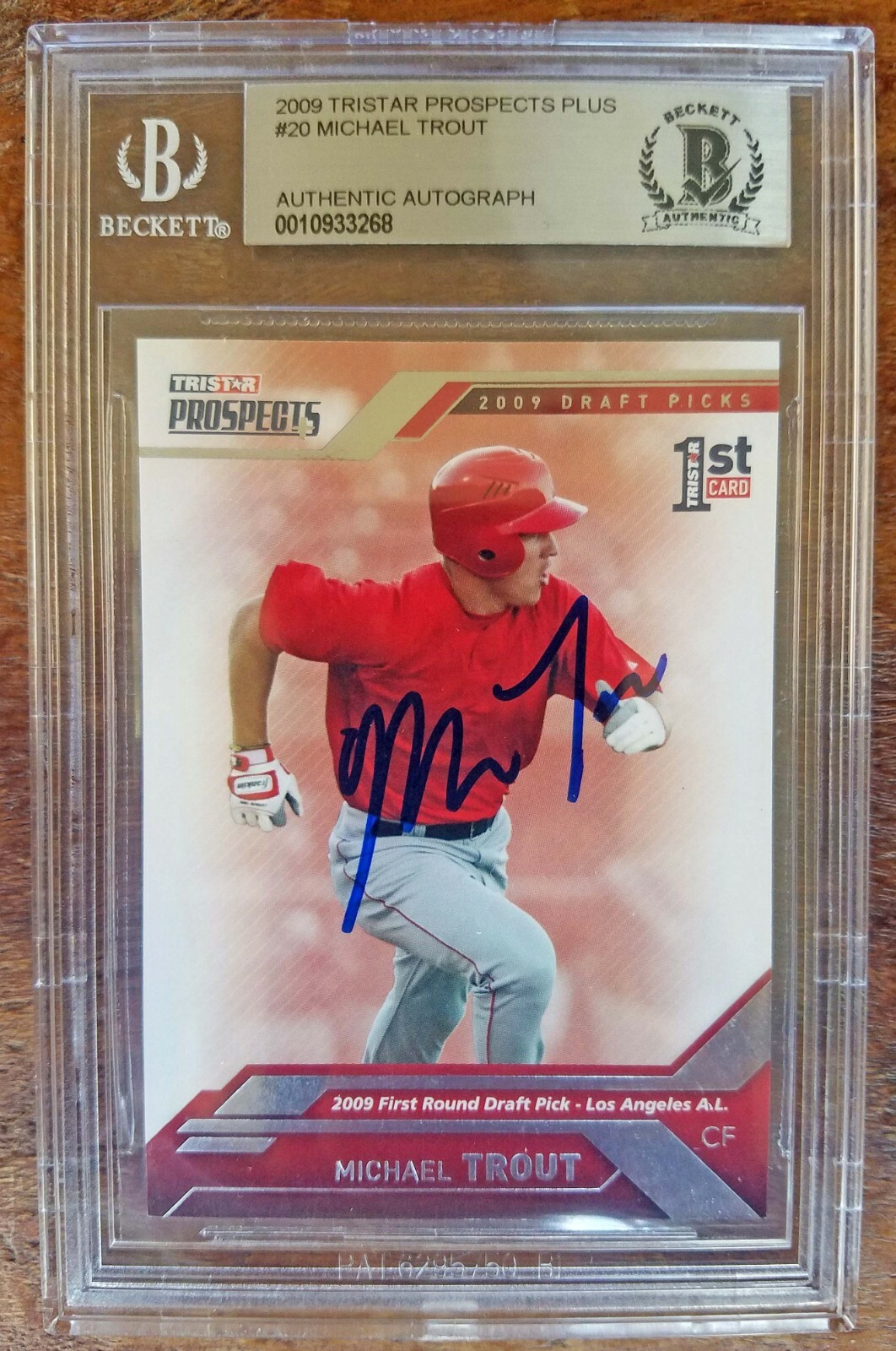 MIKE TROUT signed auto autographed 2009 Tristar Prospects Plus RC ...