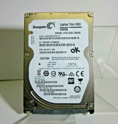 Disque Dur Laptop Fin HDD Seagate SATA 2.5 " ST500LT012 500GB Fw ...