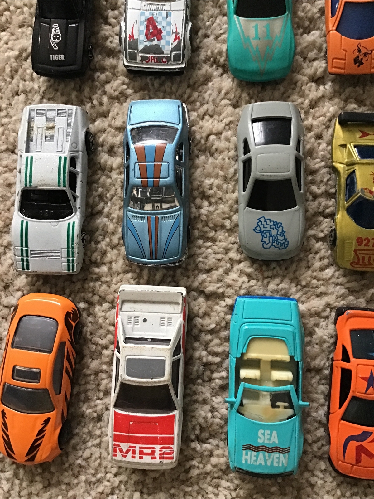 Vtg LOT OF 20 MADE IN CHINA GENERIC DIECAST & PLASTIC TOY RACE CARS ...