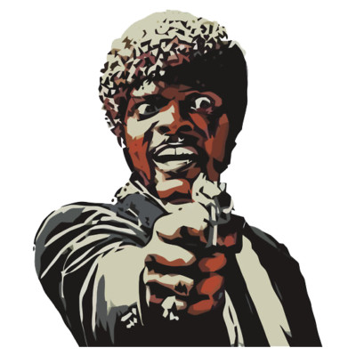 Pulp fiction sticker Jules Winnfield weatherproof bumper vinyl decal | eBay