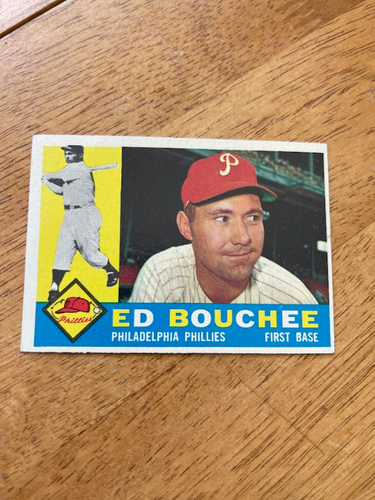 DCC: 1960 Topps Ed Bouchee Philadelphia Phillies #347 EX-NM | eBay