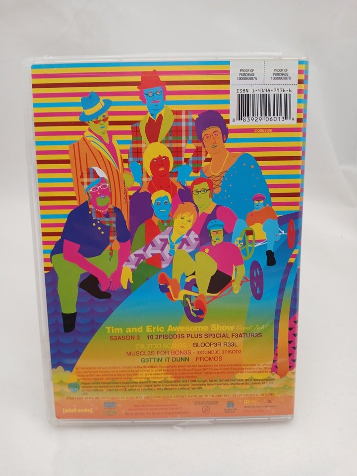 Tim Eric Awesome Show, Great Job - Season 3 (DVD, 2009) 883929060139 | eBay