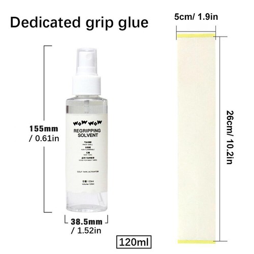 Golf Grip Solvent With 15 Tape Strips Non Toxic Non Flammable Spray ...