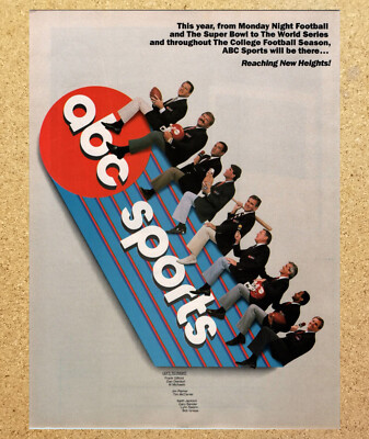 ABC Sports Monday Night Football Super - Magazine Print Ads Poster Art ...