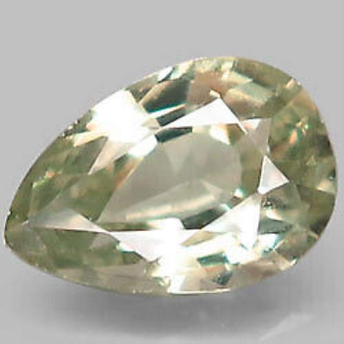 0.91 Ct Natural Green Sapphire Pear Shape Unheated Gemstone for Jewelry ...