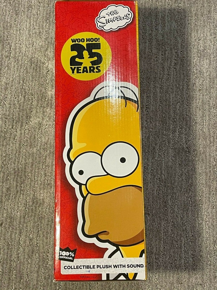 Homer Simpson - The Simpsons Collectible Plush with Sound 25th ...