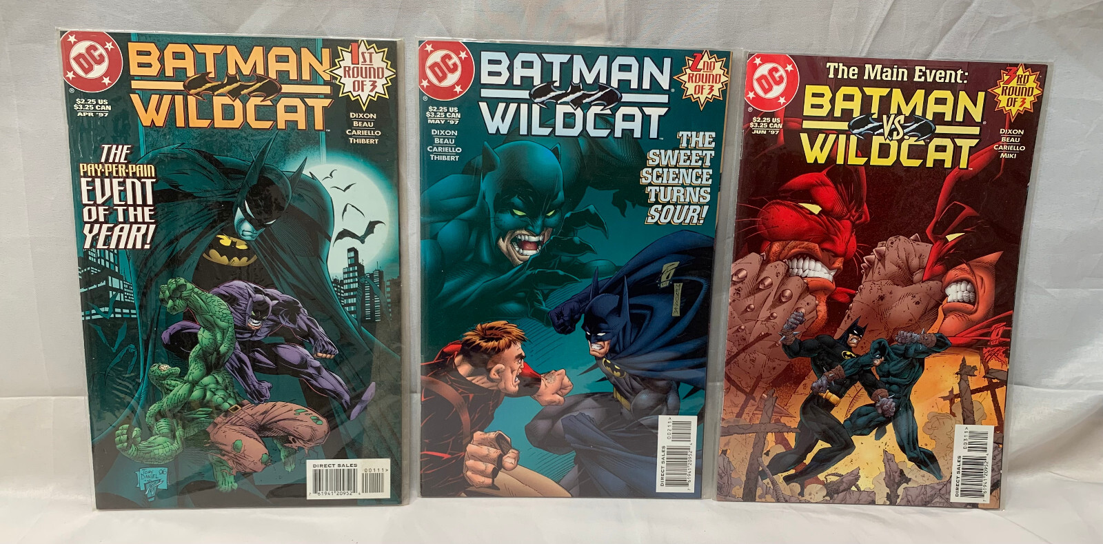 Batman vs Wildcat Lot 3 #1 2 3 Complete DC Comics (1997) 1st Print ...