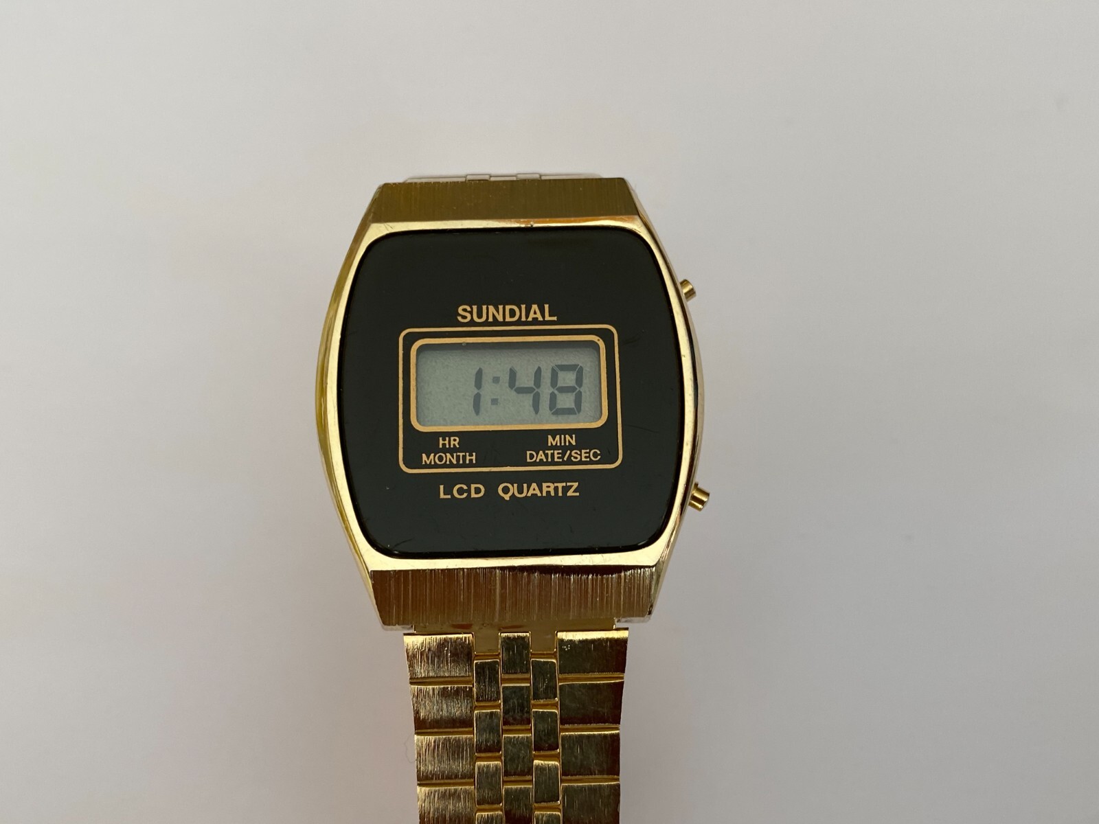 Very Rare SUNDIAL LCD Quartz Digital Watch Hong Kong | eBay