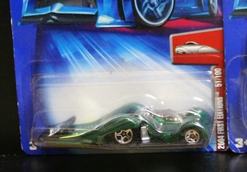 2 NEW HOT WHEELS 2004 FIRST EDITIONS CROOZE LEMELT 051 GREEN 51/100 | eBay