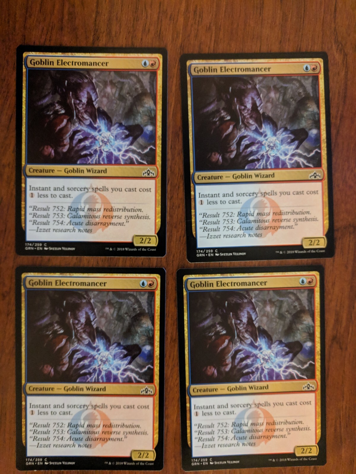Goblin Electromancer playset NM Guilds of Ravnica GRN MtG | eBay