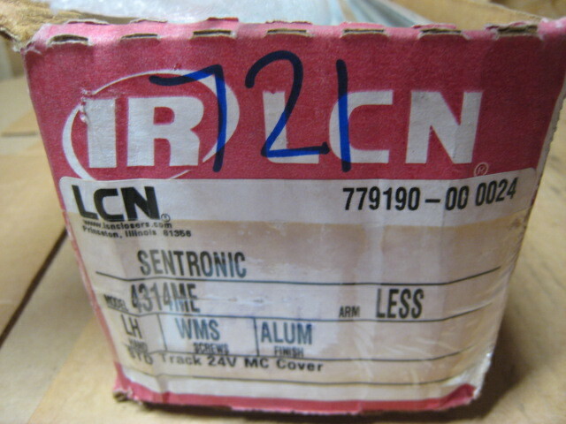 LCN SENTRONIC 4314ME LH WMS ALUM LESS Door Closer (721) B5 | eBay
