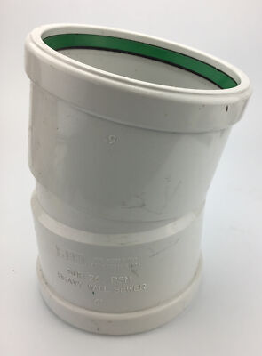 GPK 959-0006 SDR 26 PSM HEAVY WALL SEWER ELBOW 6" X 11.25 EL GXG FREE ...