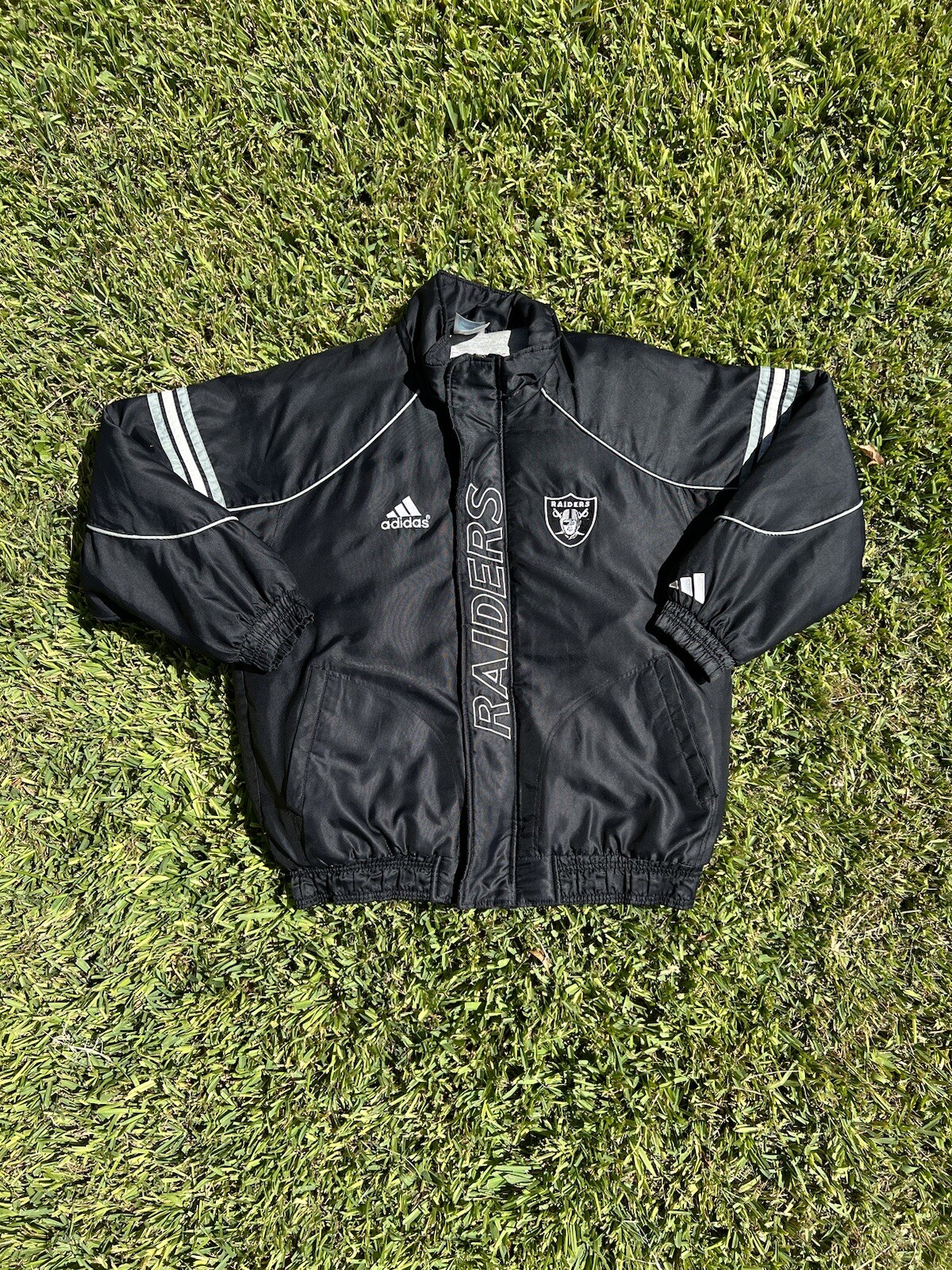 Vintage 90s Los Angeles Raiders Adidas Pro Line NFL J… - Gem