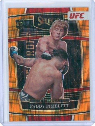 Paddy "The Baddy" Pimblett 2022 Select UFC Orange Flash Prizm Rookie ...