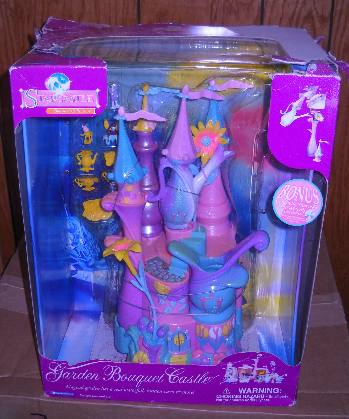 #3575 RARE NIB Vintage Trendmaster Starcastle Garden Bouquet Castle ...