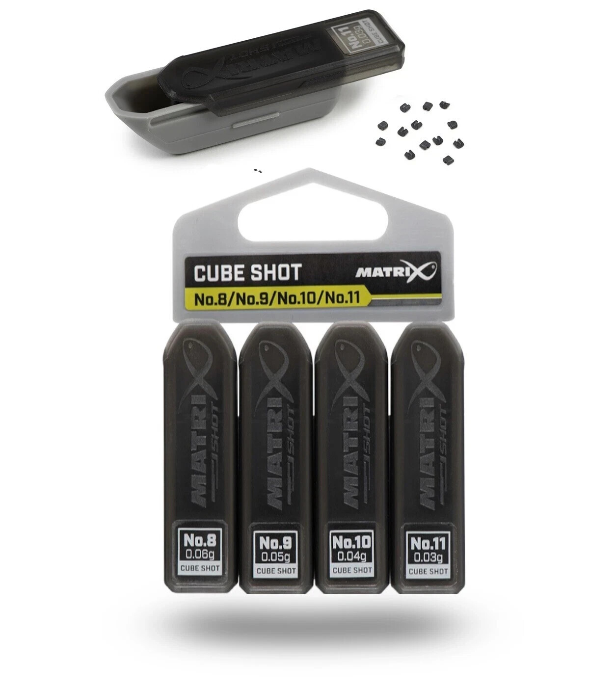 MATRIX CUBE SHOT 4 SIZE DISPENSER 8/9/10/11 WAGGLER / POLE FISHING WEIGHTS | eBay UK