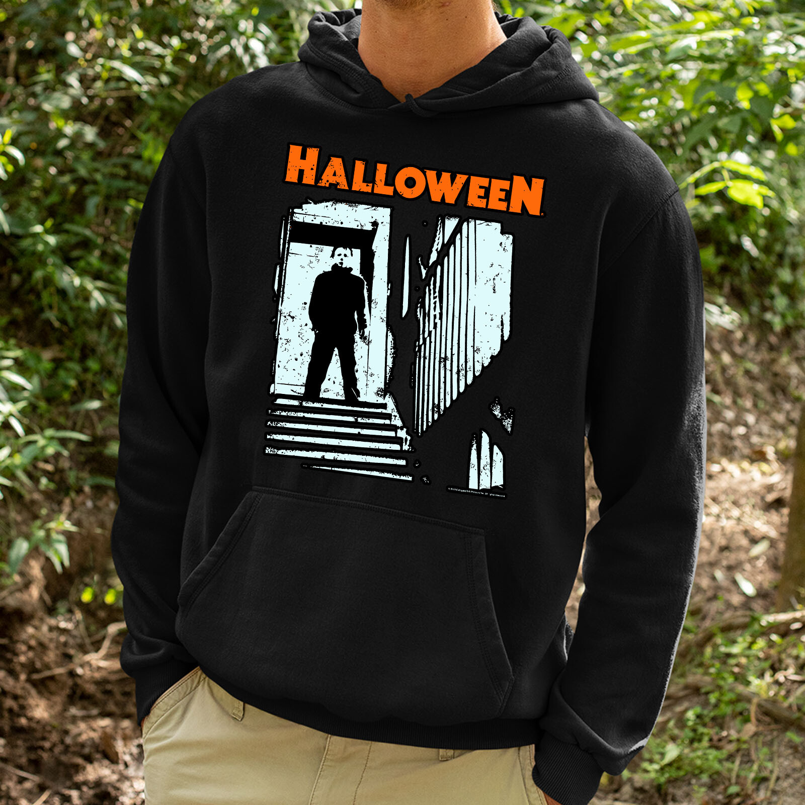 Halloween Micheal Myers Mens Hoodie Boo Pumpkin Ghost Spooky Scary Gift ...