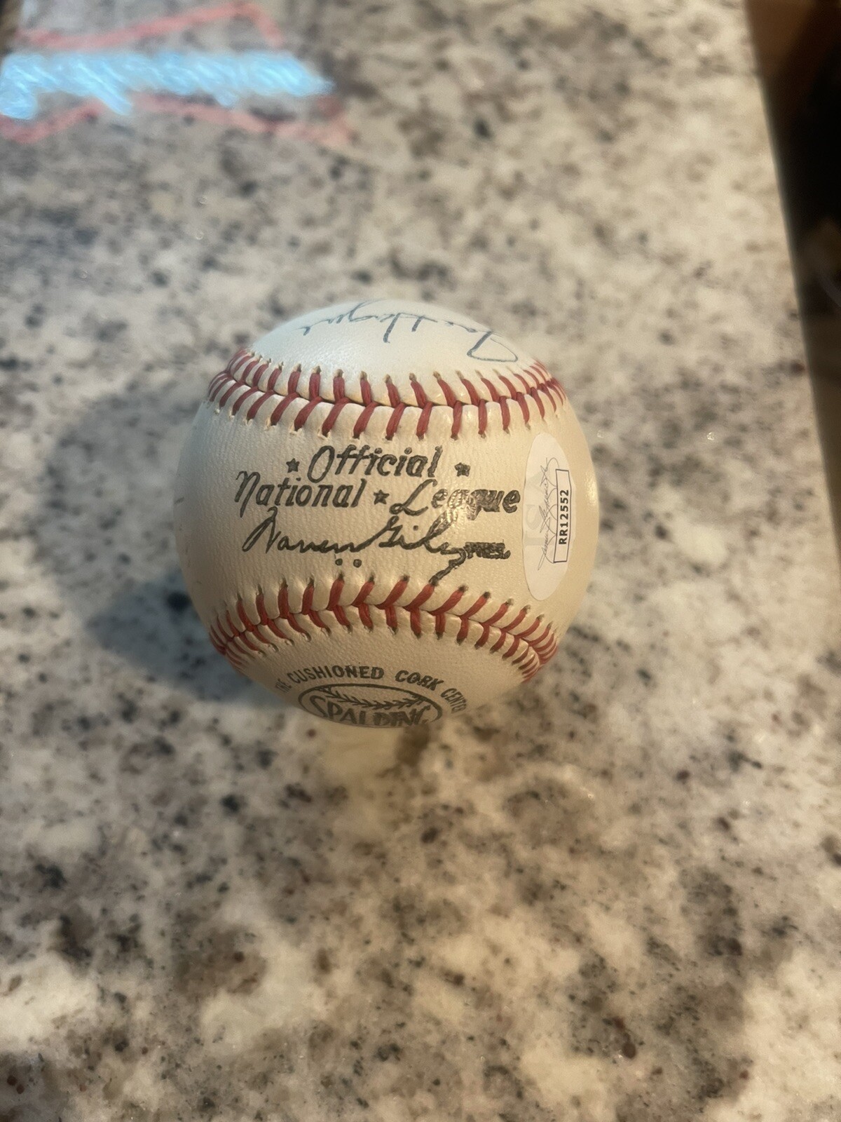 KEN BOYER JOE HAGUE Signed Autographed Baseball Ball JSA COA CARDINALS ...