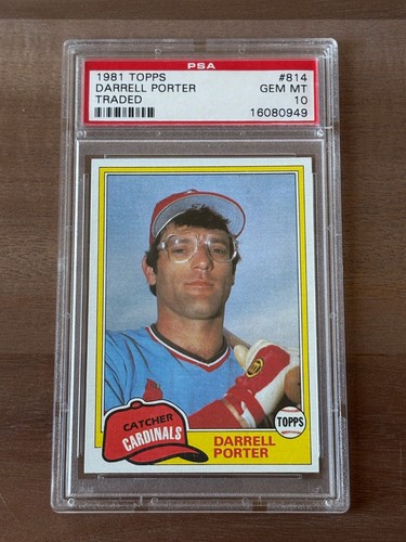 1981 Topps #814 Darrell Porter Traded - PSA 10 | eBay