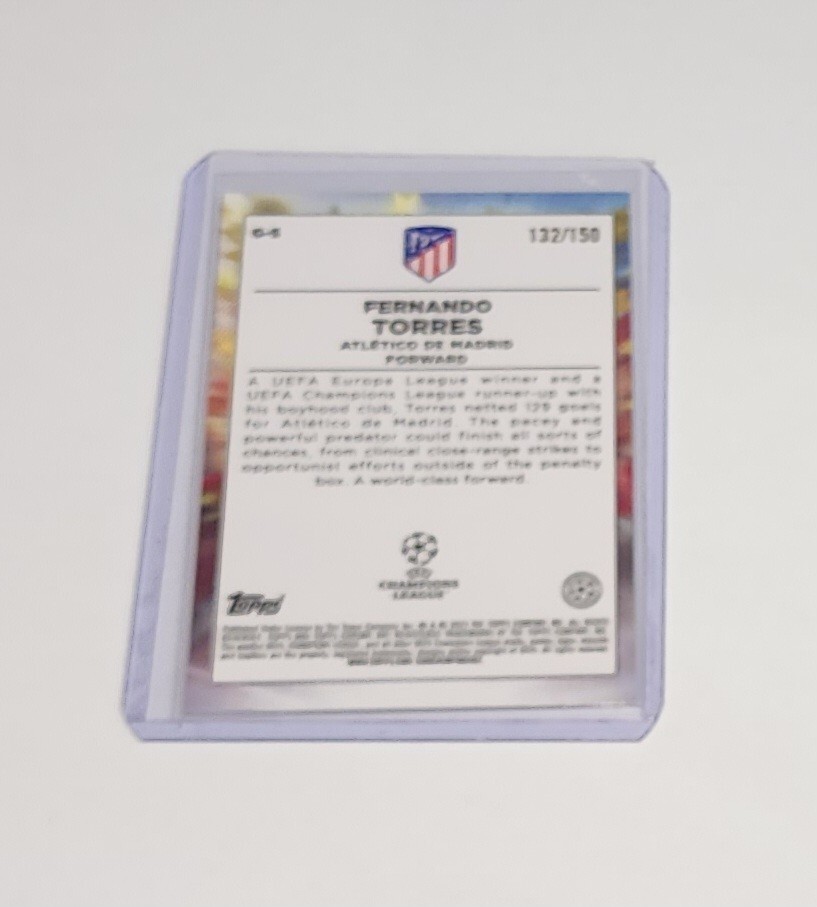 2022/23 Topps Chrome UEFA CC Blue Golazo Fernando Torres 132/150 | eBay