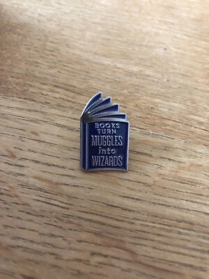 Harry Potter Books Turn Muggles Into Wizards Enamel Pin Badge Magic ...
