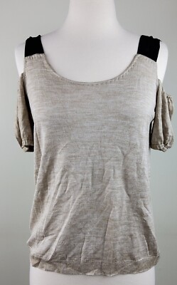 Prada Women's Wool Silk Blend Cold Shoulder Sweater Top Blouse Size 42 ...