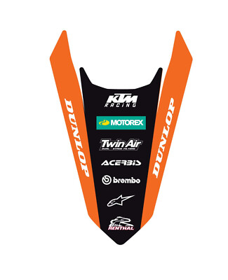 KTM Rear Fender Graphic KTM 125 250 300 350 450 XC EXC XCF SX SX-F 2023 ...