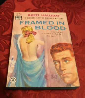 Framed in Blood ~ Brett Halliday ~ 1951 Dell Mapback PB | eBay