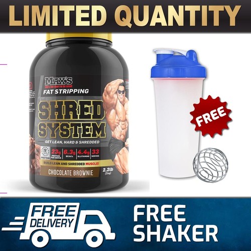 MAX'S SHRED SYSTEM 2LB || MAXS FAT BURN SUPERSHRED LEAN MUSCLE RECOVERY ...