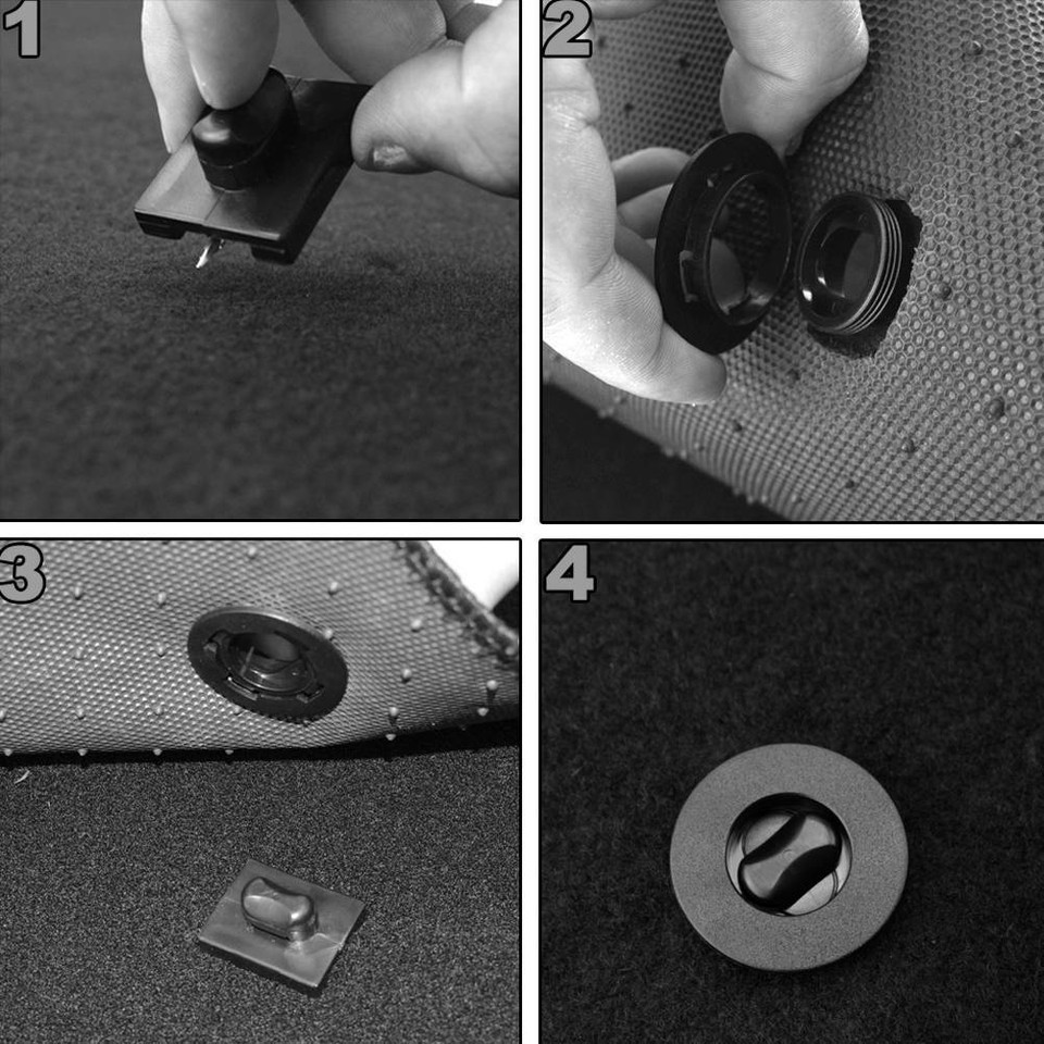 US Universal Car Carpet Fastener Floor Mat Holders Clip Fixing Grips ...