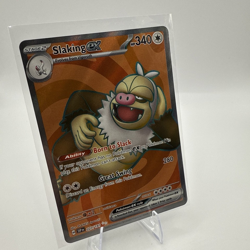 Slaking ex #227/191 SV08: Surging Sparks Pokemon Ultra Rare | eBay