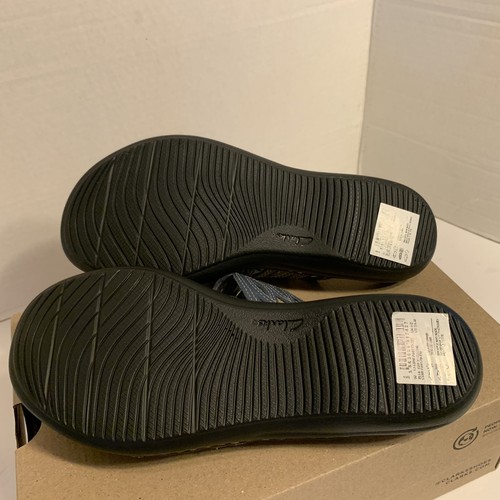 Clarks Collection Women's Laurieann Ruby Flat Sandals 6.5 M Blue Grey ...