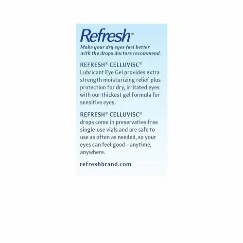 Refresh Celluvisc Lubricant Eye Gel Soothing Preservative Free 30ct ...