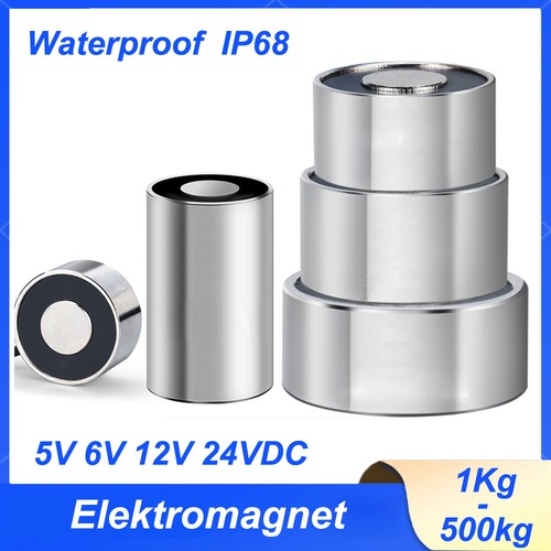 Elektromagnet DC5V 6V 12V 24V Zugmagnet Magnet Hubmagnet Hubmagnet 1Kg ...