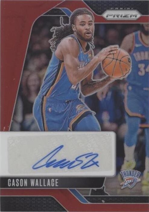 2024-25 Panini Prizm - Signatures Cason Wallace #SIG-CWT Red Prizm /99 ...