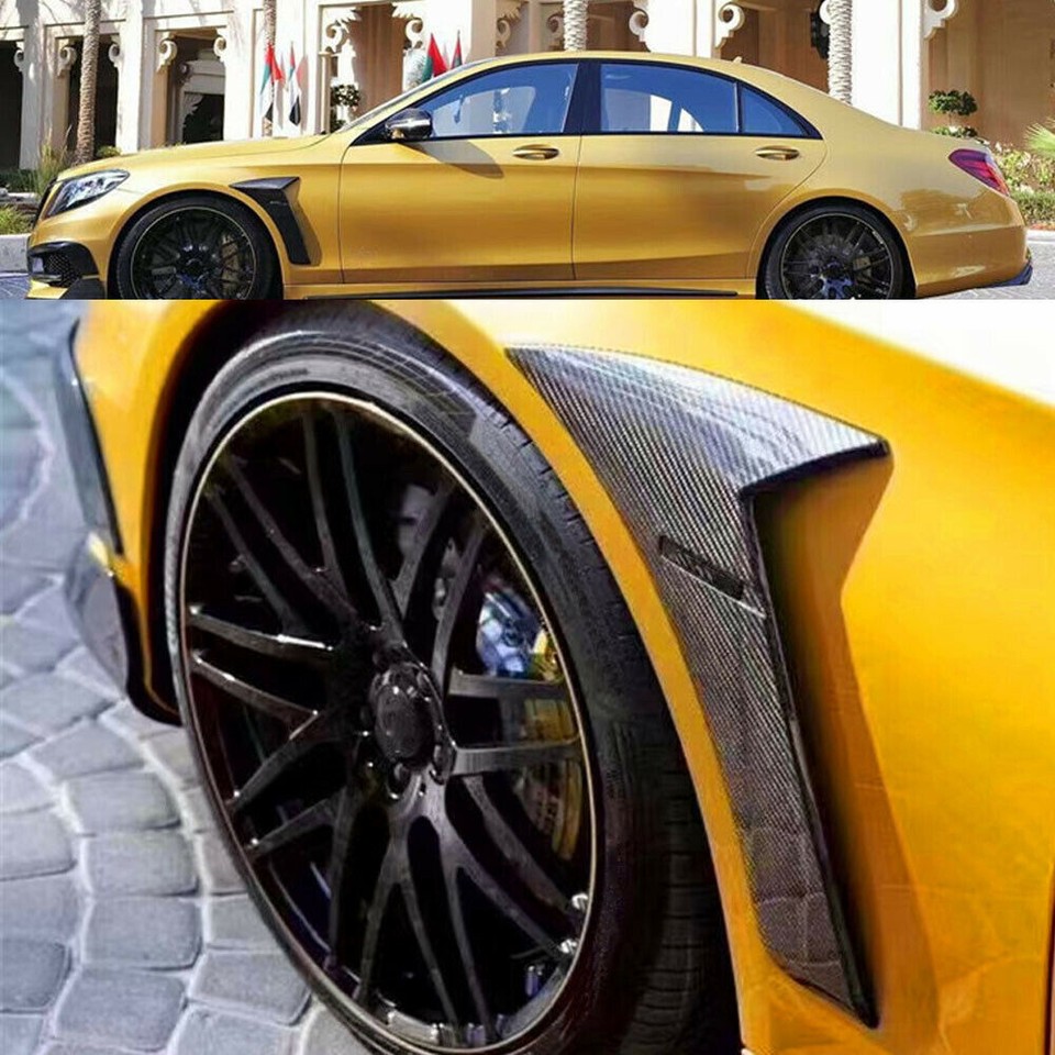 Carbon Fiber Side Air Vent Fender Fins for Mercedes Benz W222 S63 S65 ...