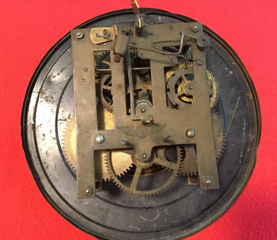 Antique Vienna Regulator Kienzle 2 train clock Movement only. Approx 6 ...