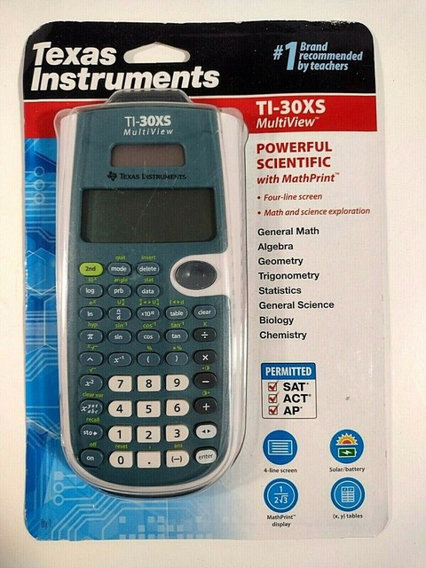 Texas Instruments TI-30XS MultiView Scientific Calculator - Blue for ...