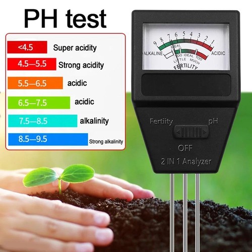 Soil Hygrometer 2 in 1 Soil PH Fertility Meter With 3 Probes Soil PH ...