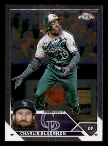 2023 Topps Chrome Charlie Blackmon #128 Colorado Rockies | eBay