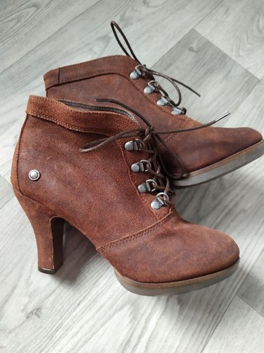 New leather ankle boots Neosens 39, brown steampunk boots | eBay
