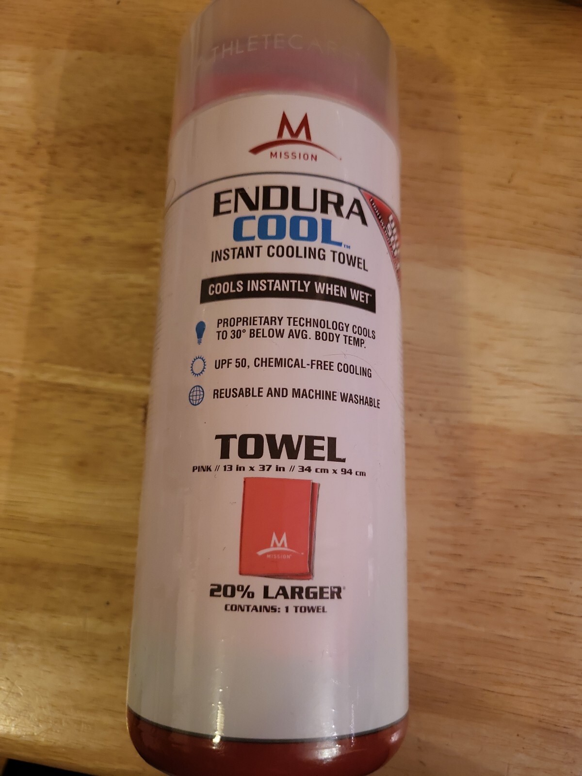 Mission EnduraCool Instant Pink Cooling Towel | eBay