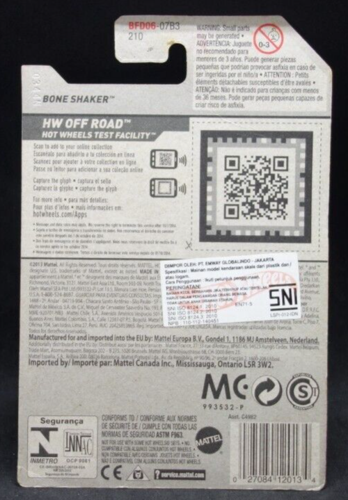 Hot Wheels off-road Bone Shaker red The Origin of Awesome RED Flames | eBay