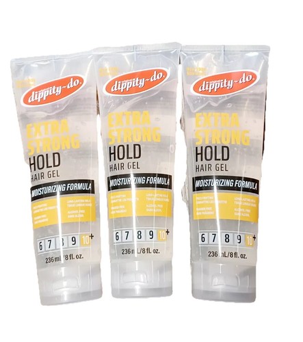 8oz Dippity Do Original Extra Strong Hold Hair Gel, 10+,Moisturizing ...