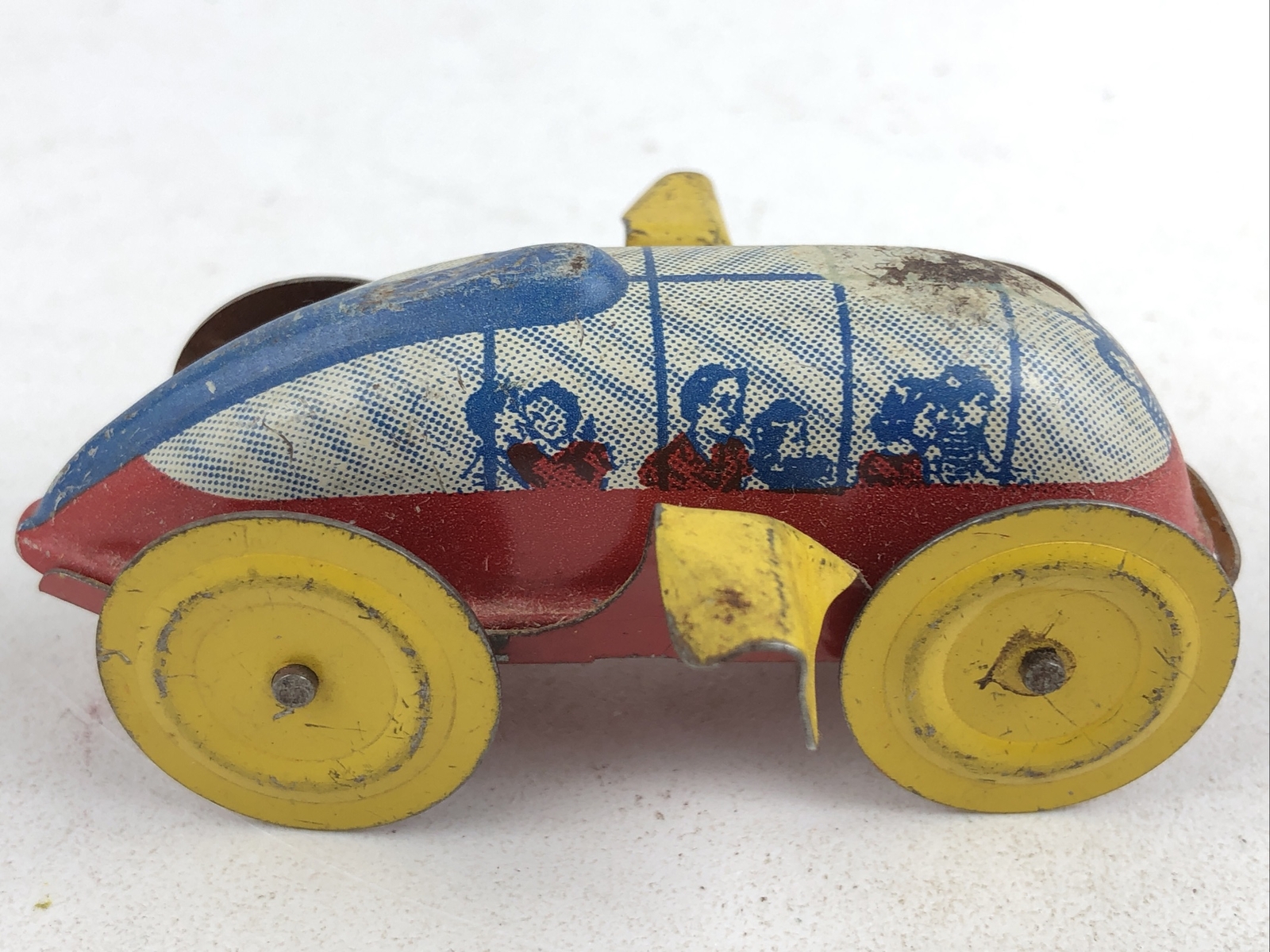 1940's Wolverine Jet Roller Coaster Wind-Up Tin Litho Toy Car | eBay