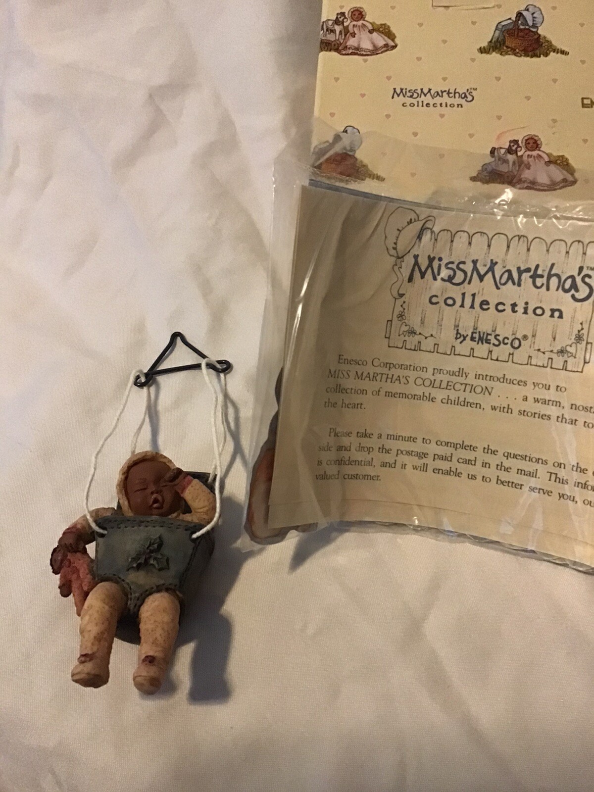 Miss Martha's Collection 1992 BABY IN SWING Hanging Ornament - Vintage ...