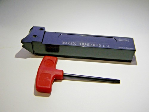 Hertel 20mm RH Indexable Grooving Cutoff Toolholder HU-E20R45-12-E ...