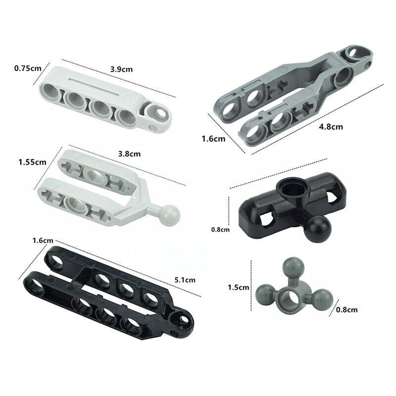 Technic Mechanical Pins Axle Connectors Building Blocks for Lego Sets ...
