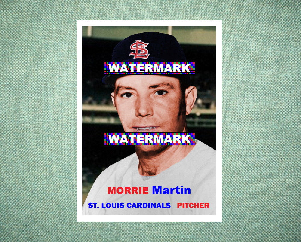 Morrie Martin St Louis Cardinals 1957 Style Custom Baseball Art Card | eBay