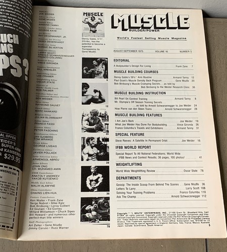 Denny Gable/Vince Gironda - Muscle Builder Bodybuilding Magazine ...